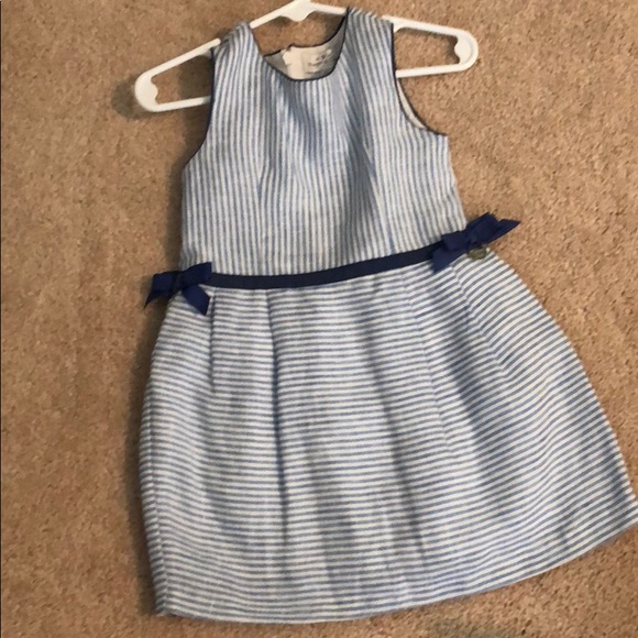 Mayoral | Dresses | Linen Sear Sucker Dress Girl Like New | Poshmark